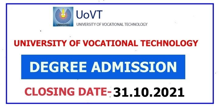UNIVERSITY OF VOCATIONAL TECHNOLOGY Call for Applications for Degree ...
