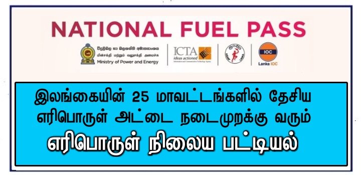 National Fuel pass tested in 25 fuel station on 23rd july Saturday 2022 ...