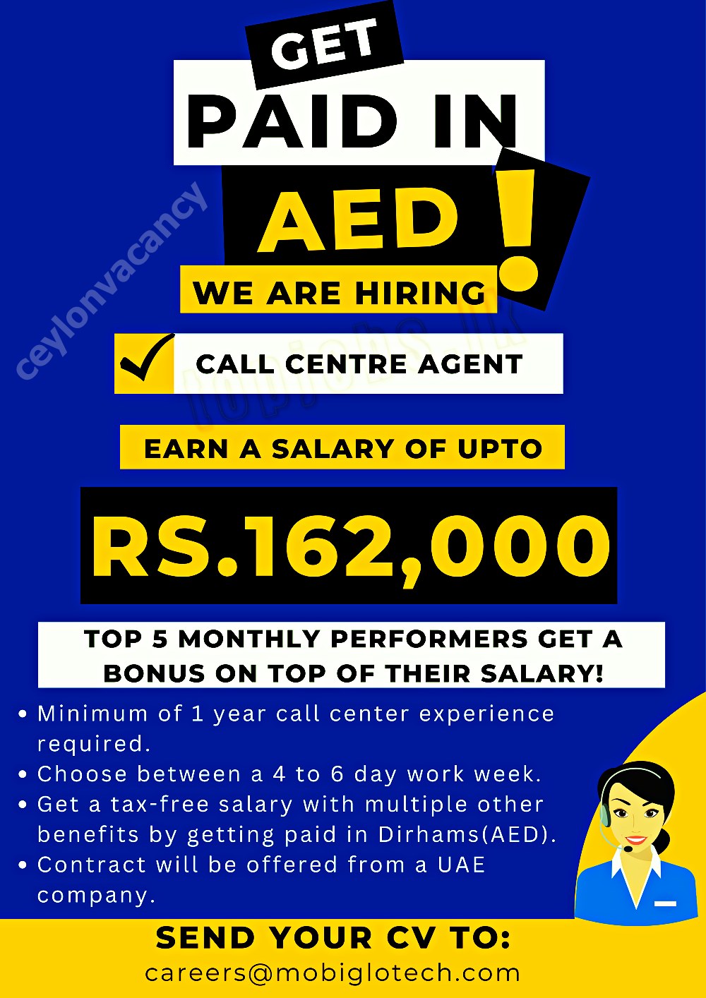 Call centre Agent Job Vacancies in Sri Lanka – UAE COMPANY 2022 ...