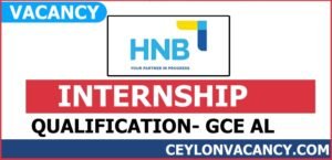 HNB Bank Internship Vacancies 2025 september - Ceylon Vacancy
