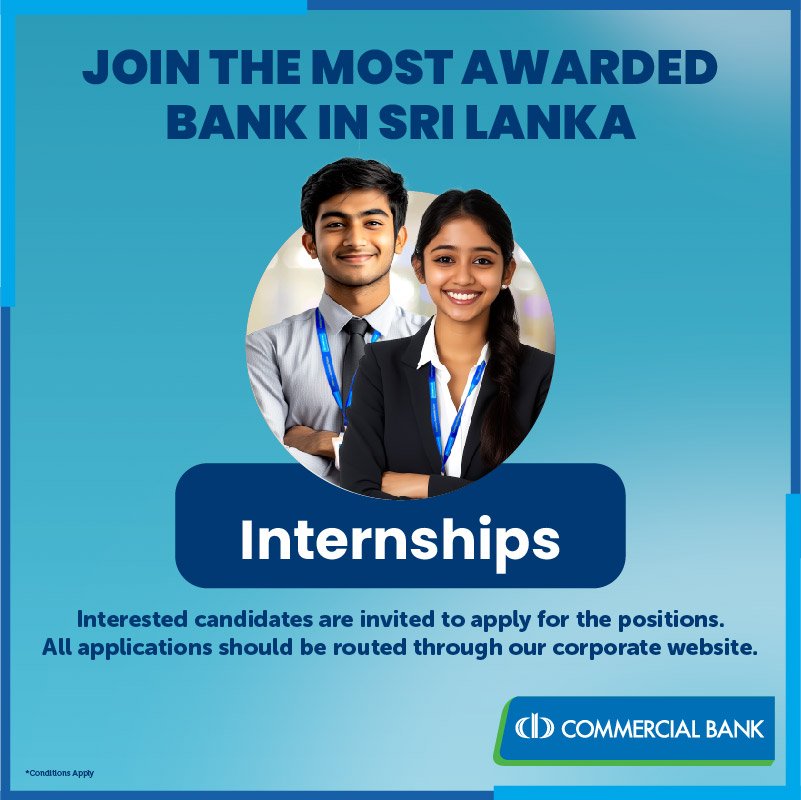 Commercial Bank Internship Vacancies 2025 - Ceylon Vacancy