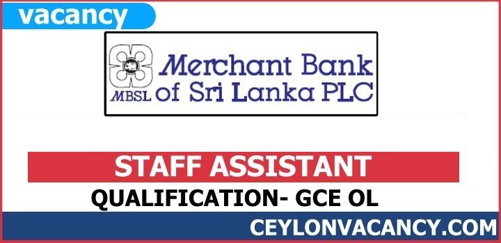 Merchant Bank of Sri Lanka & Finance PLC VACANCIES-ISLAND WIDE 2024 ...