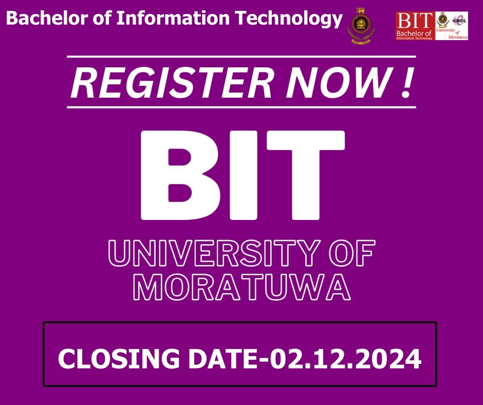 Bachelor of Information Technology (BIT) External Degree Programme 2024 ...