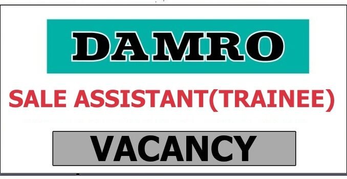 TRAINEE SALE ASSISTANT VACANCIES-DAMRO SHOWROOM 2024 - Ceylon Vacancy