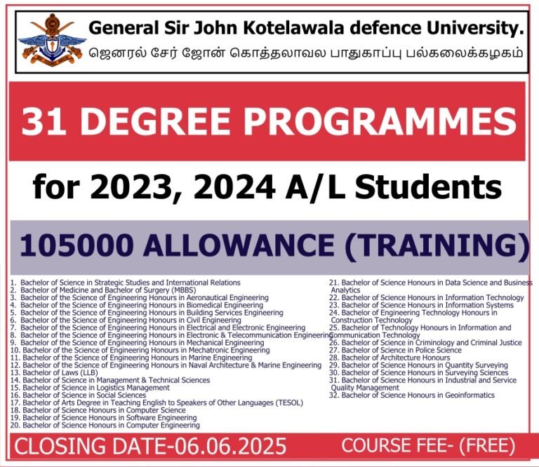 Application for Undergraduate Programmes for Officer Cadets 2025/2026 ...