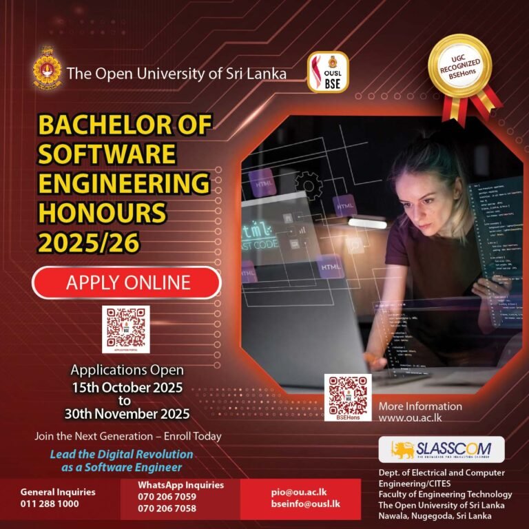 Bachelor of Software Engineering Honours (BSEHons) Programme – Open ...