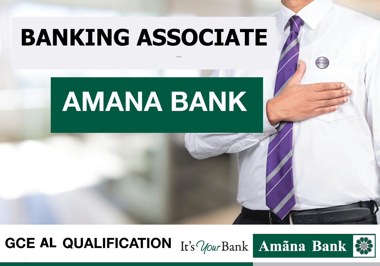 Banking associate – Amana Bank Job Vacancies 2025 - Ceylon Vacancy
