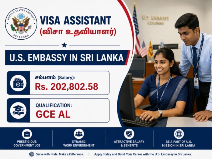 Visa Assistant-US Embassy in Sri Lanka VACANCIES 2026 - Ceylon Vacancy